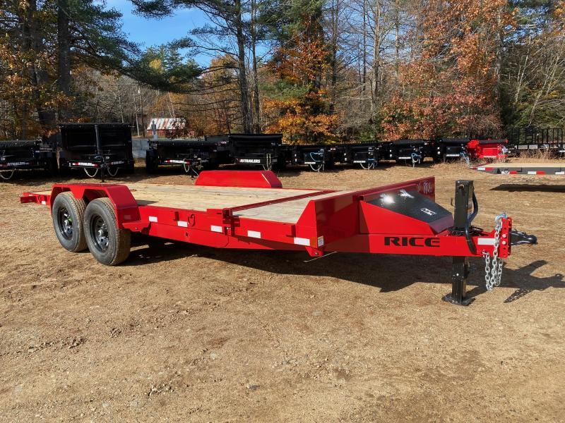 2025 Rice Trailers 7x16+4 Powder Coated 14K Partial Tilt Equipment ...