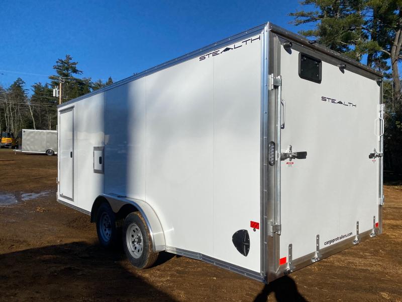 2024 Stealth Trailers 7.5x18 Enclosed 3-Place Snowmobile Trailer w/Fuel ...