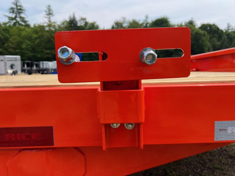 2023 Rice Trailers 7x24 Powder Coated 10k Car Hauler w/Slide-In Ramps ...