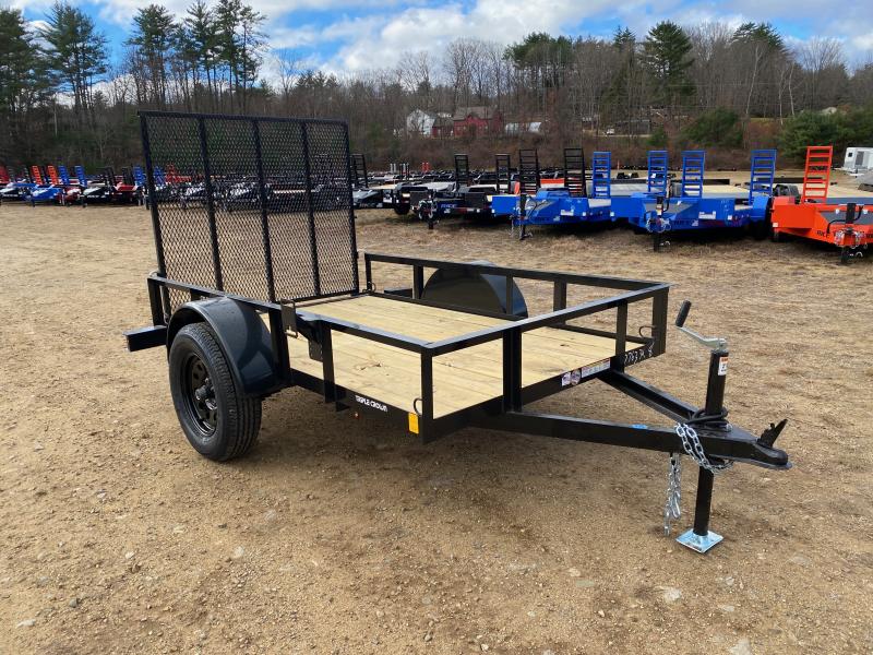 2025 Triple Crown Trailers 5x8 Powder Coated 3K Utility Trailer w/Rear ...