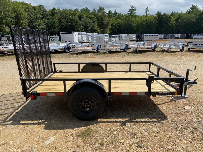 2025 Triple Crown Trailers 6x10 Powder Coated 3K Utility Trailer w/Rear ...