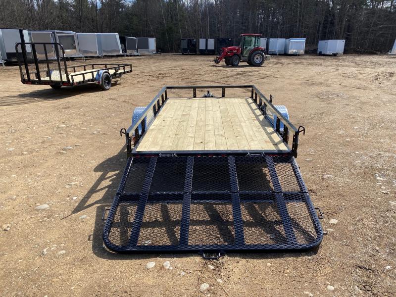 2024 PJ Trailers 6.5x12 Powder Coated 3K Utility Trailer w/Bi-Fold Rear ...