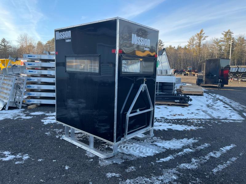 2023 Mission 4x6 Aluminum Ice Shack w/Tow Hitch, Skis, & Roof Vent in ...
