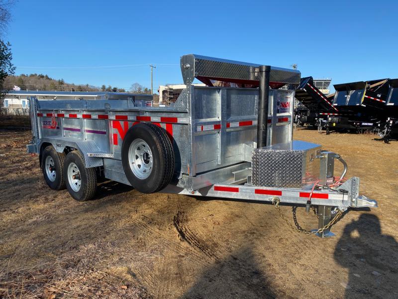 2024 N&N Trailers 7x14 Galvanized 14K Dump Trailer w/Tarp Kit & Ramps ...
