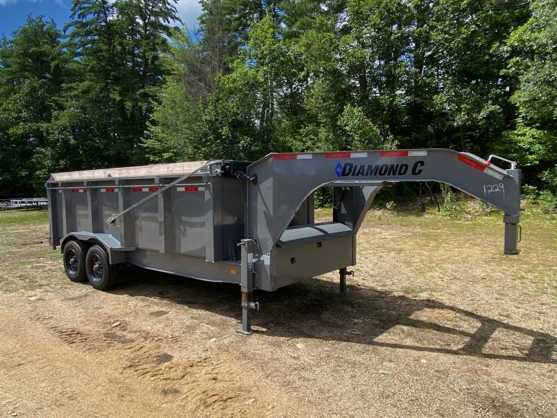 2023 Diamond C Trailers 7x16 Powder Coated 20K Gooseneck High Side ...