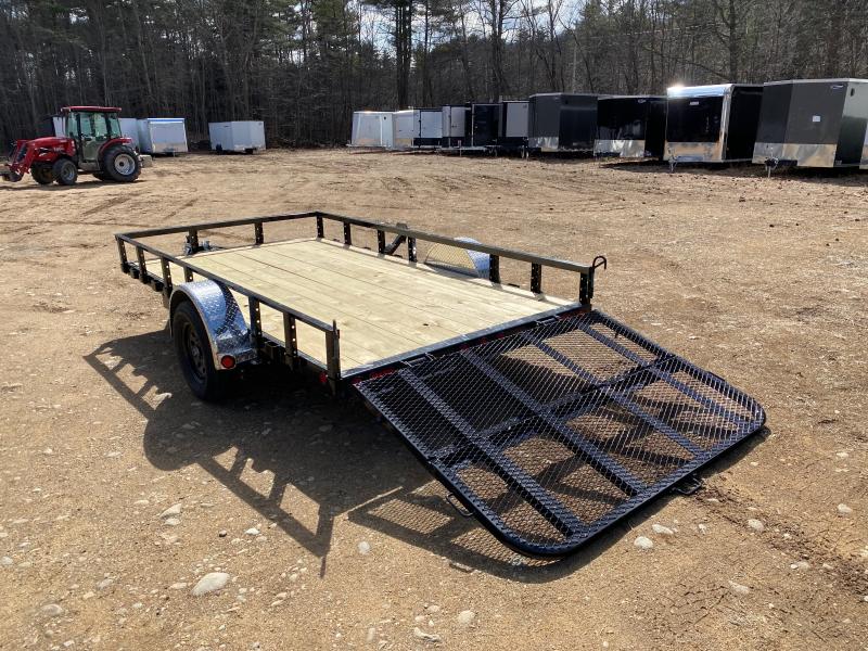 2024 PJ Trailers 6.5x12 Powder Coated 3K Utility Trailer w/Bi-Fold Rear ...