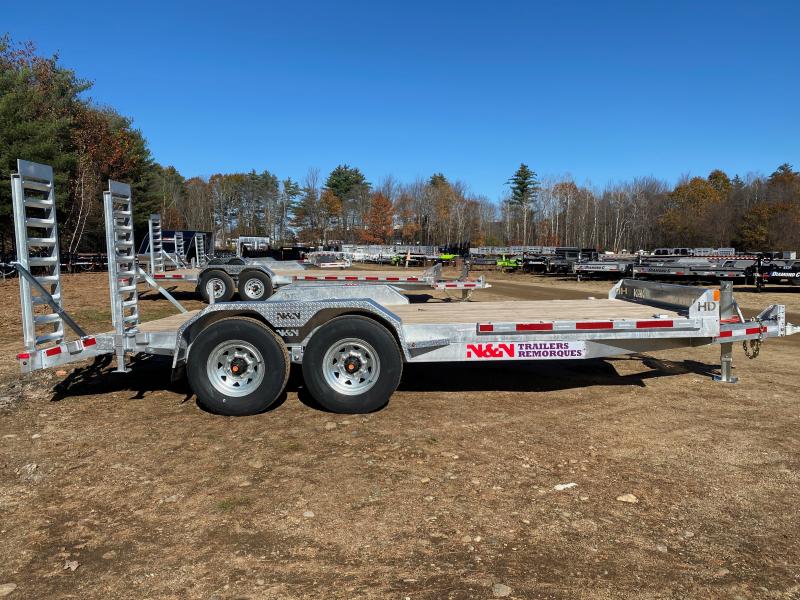 2024 N&N Trailers 7x18 Galvanized 14K Equipment Trailer w/Stand Up ...