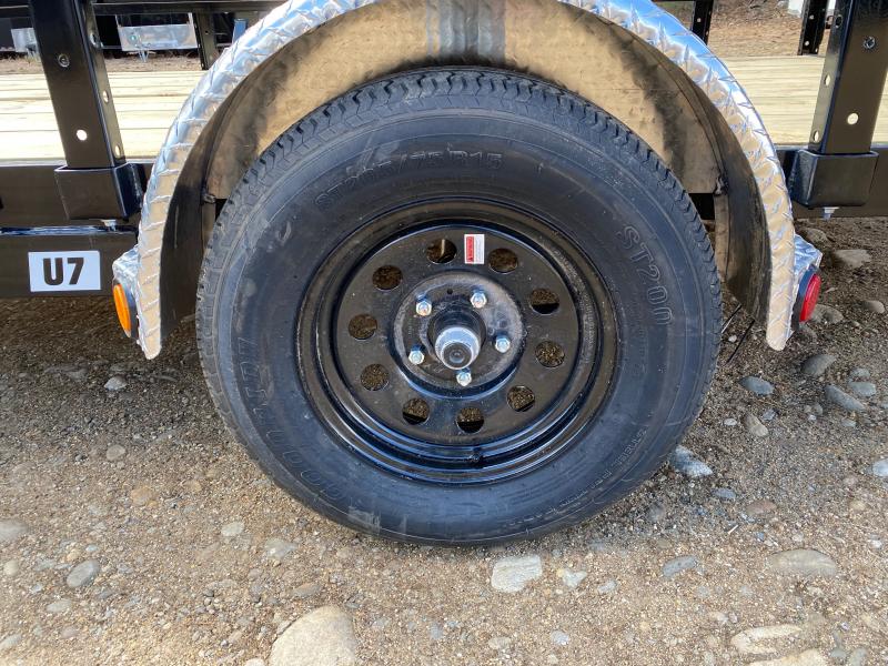 2024 PJ Trailers 6.5x12 Powder Coated 3K Utility Trailer w/Bi-Fold Rear ...