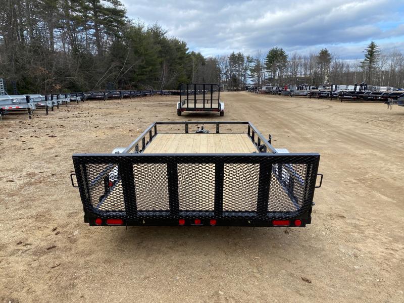 2024 PJ Trailers 7x14 Powder Coated 3K Utility Trailer w/Bi-Fold Rear ...