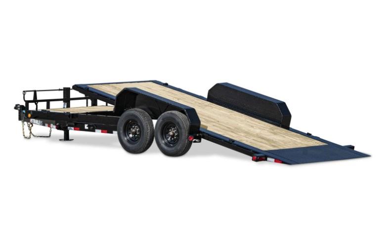 2025 20' x 7' PJ 16K Heavy Duty Equipment with 6' tilt deck - fork rack ...