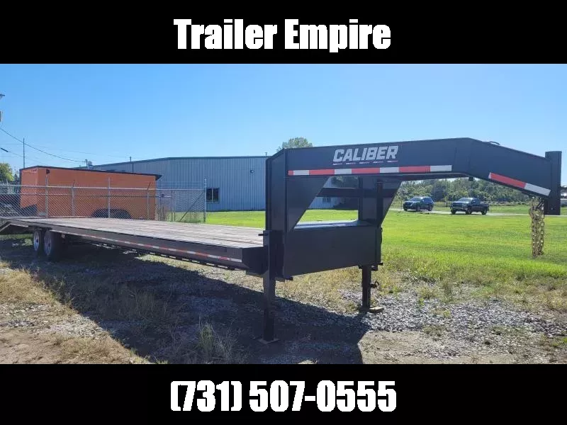 2023 Caliber Trailer Mfg 8.5x40 Monster Ramps Gooseneck Flatbed Trailer ...