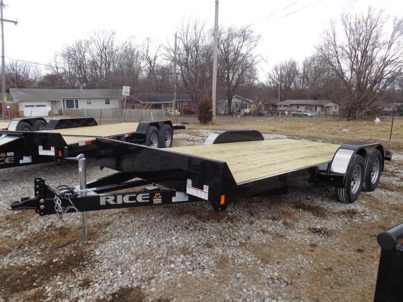 Rice 82 x 16'+2' Bumper Pull 7000# Magnum Car Hauler Flatbed Trailer in ...