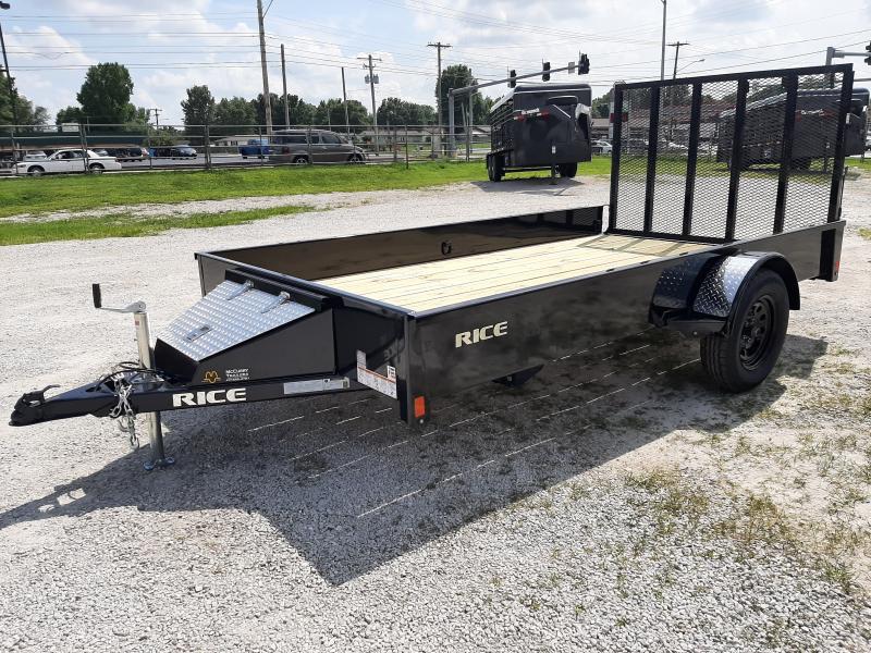 Rice 76 x 12' Stealth Bumper Pull Black Utility Trailer in Springfield ...