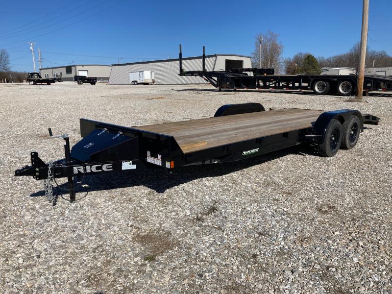 2022 Rice 82X22 TANDEM 7K CARHAULER W/ SLIDE IN RAMPS & TOOL BOX in ...