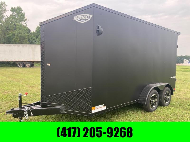 2022 Impact 7x16 Tandem Enclosed Cargo Trailer | Near Me