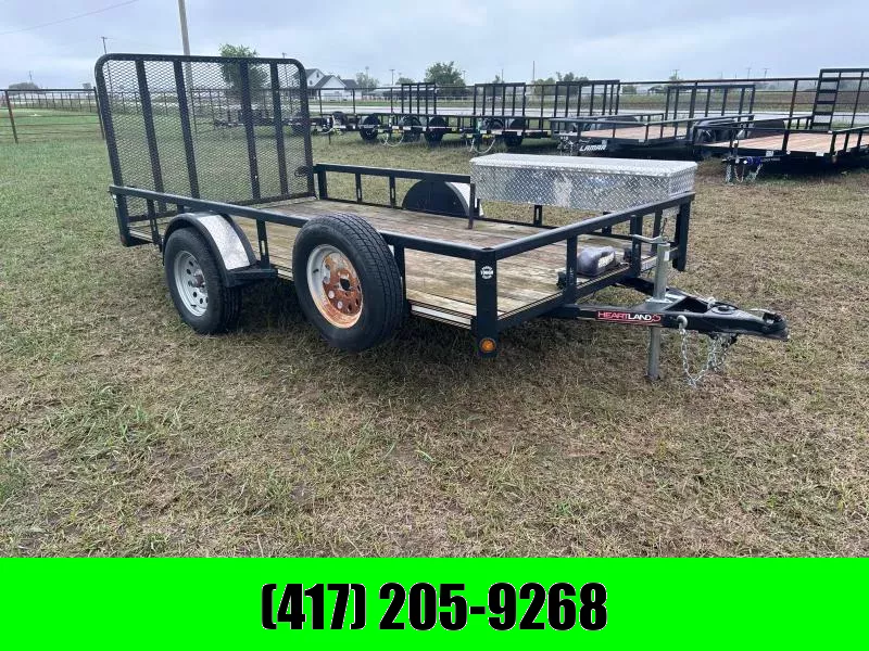2019 Heartland 76x12 3K Utility w/ 4' Ramp & 2,000 lb Winch in Diamond ...
