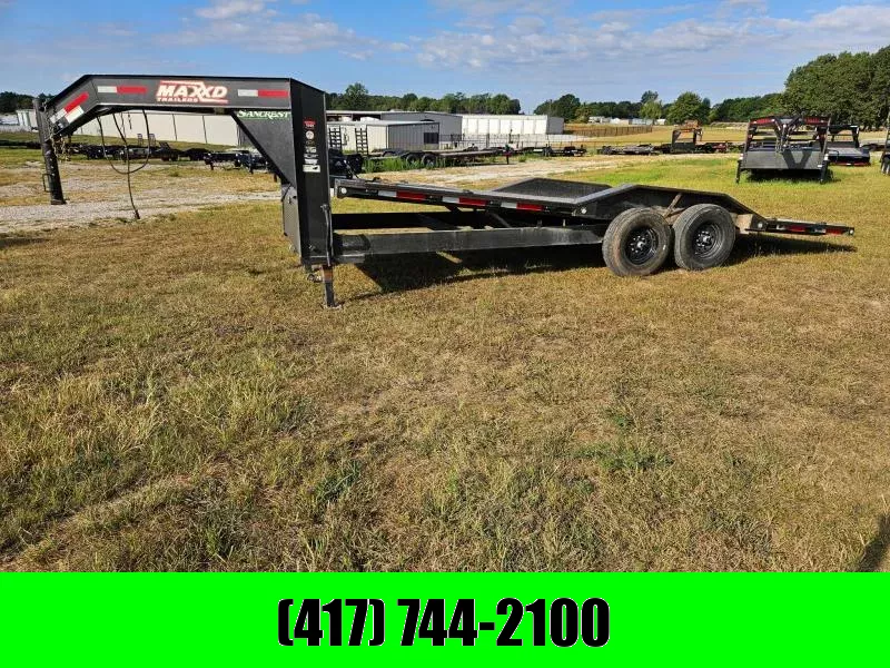 2020 MAXX-D 102X22 TANDEM 14K T8X GOOSENECK POWER TILT W/STEEL DECK ...