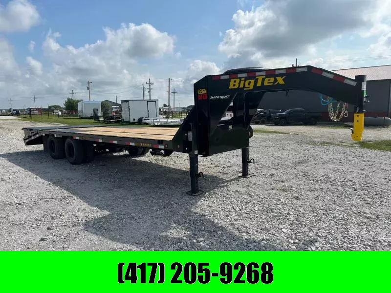 2026 Big Tex 102x25 Tandem 23.9K GN Flatbed w/ 2-Speed Jacks, Load ...