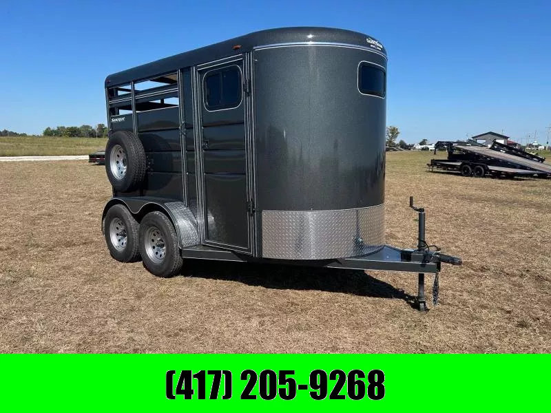 2026 Calico 6x12x7 Tall Tandem 7K 2 Horse Slant w/ Spare in Diamond, MO ...