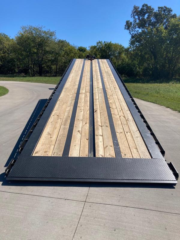 2022 MAXXD 102x40 Tandem GN Full Tilt Flatbed Trailer W/ 22K Winch, 12K ...