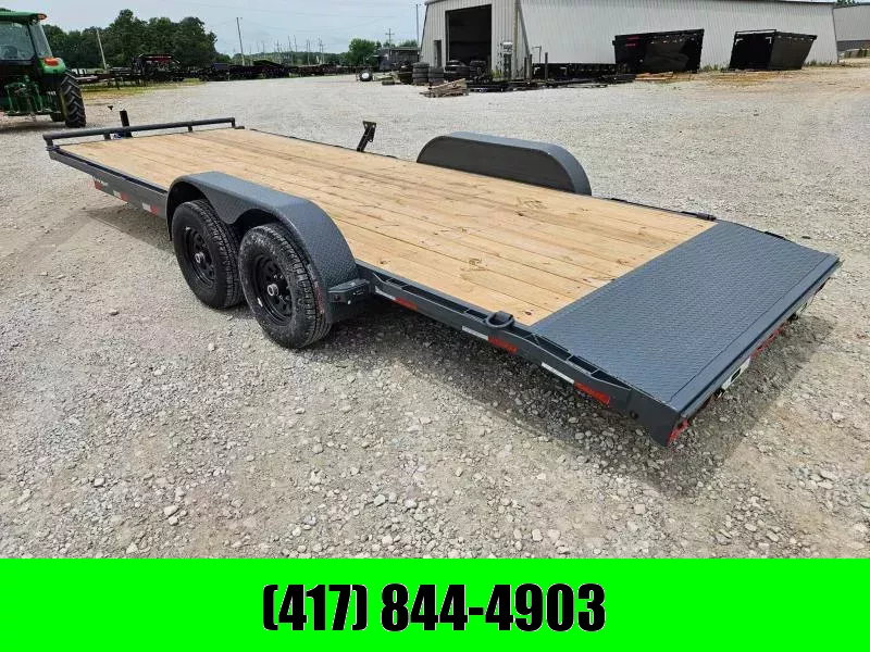 2026 Lamar 83X22 TANDEM 10K CAR HAULER W/2' STEEL DOVE & SLIDE OUT ...