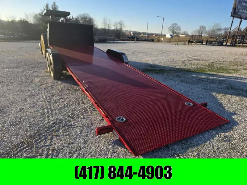 2025 Kwik Load 79 X 24 Full manual tilt 2-7000LB AXLES RED in ...