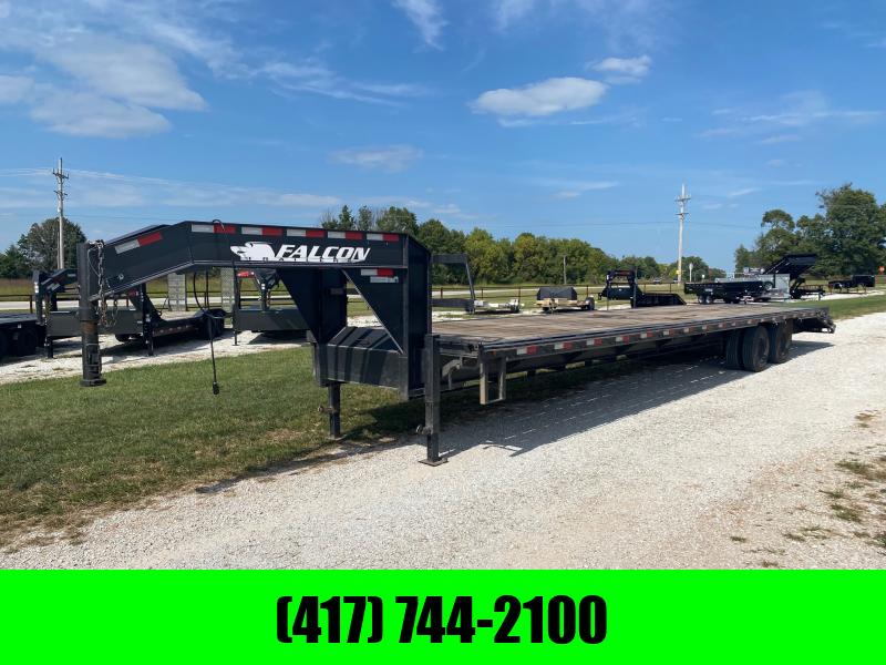 2023 Falcon 102X40 TANDEM 24K FLATBED WITH MEGA RAMPS & SLIDING RATCHET ...