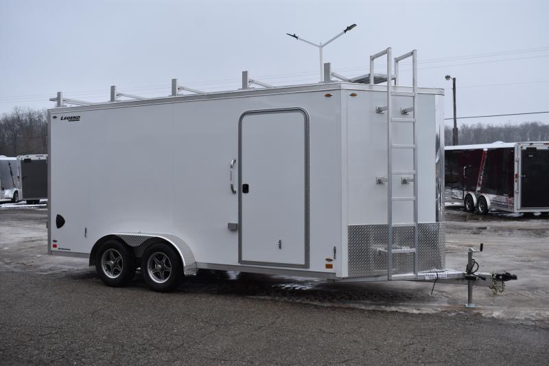 2024 Legend Trailers 7X19 Flat-Top V-Nose Contractor Cargo / Enclosed ...