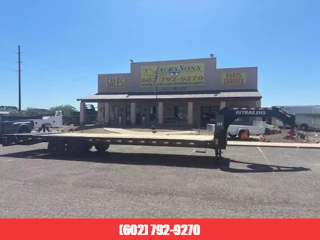 2026 PJ Trailers 30' Gooseneck Low-Pro Flatdeck with Singles, 15,680K ...