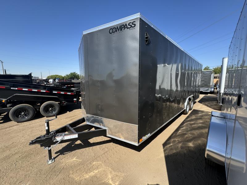 2024 Compass 24X8.5 INDIGO DLX FT CAR HAULER, 10K, 6", CHARCOAL, RD Cargo / Enclosed Trailer in ...