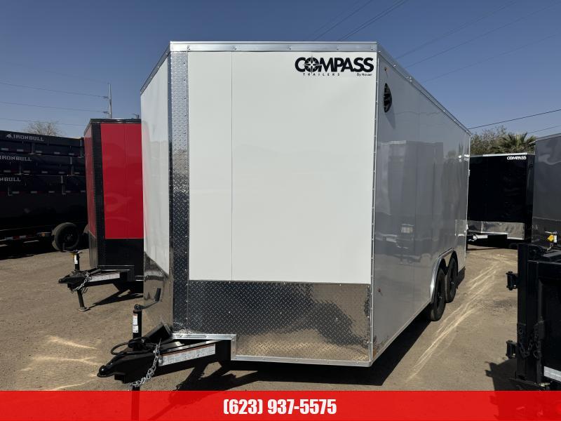 2025 Compass 16X8.5 Jasper SE FT Car Hauler, 7K, 6" Xtra Height, Zinc ...