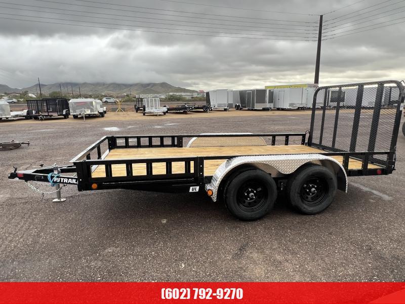2024 PJ Trailers 14' x 83" Tandem Axle Utility Trailer w/ ATV Ramps in ...