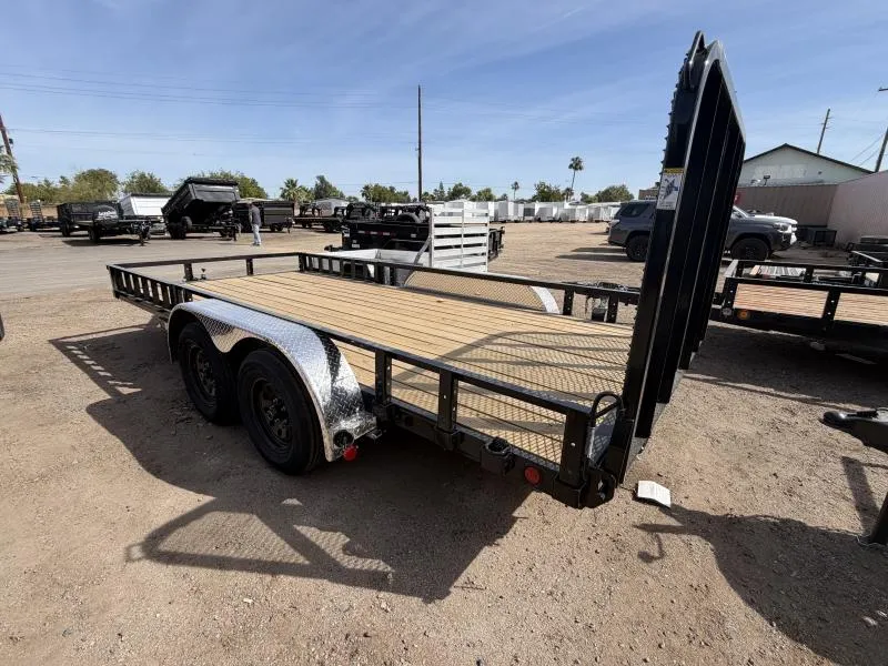 2026 PJ Trailers 16x83 Tandem Axle, 7K GVWR, Channel Utility, ATV Ramps ...