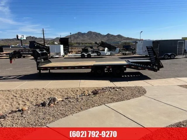 2026 PJ Trailers 25' Gooseneck, Low-Pro Flatdeck with Duals, 25K GVWR ...