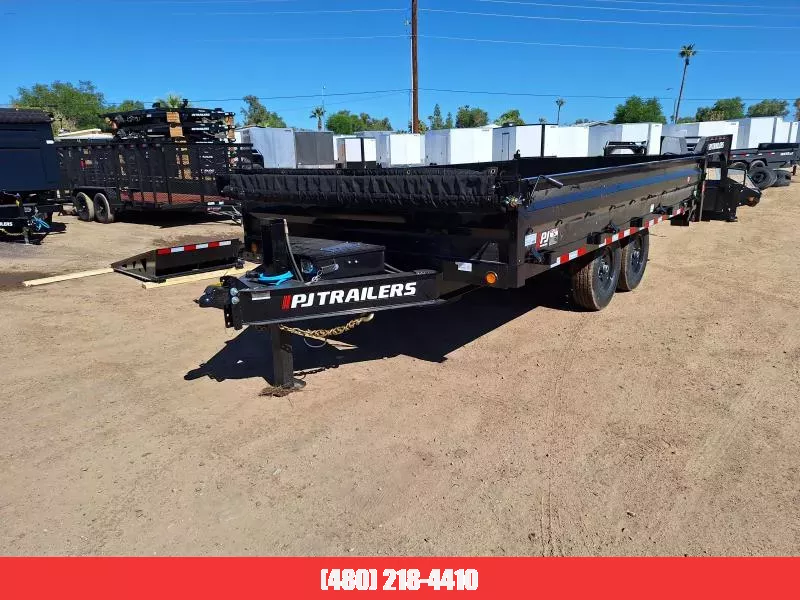 2026 PJ Trailers 16x96 Tandem Axle, 14K GVWR, Deckover Dump, 18" Sides ...