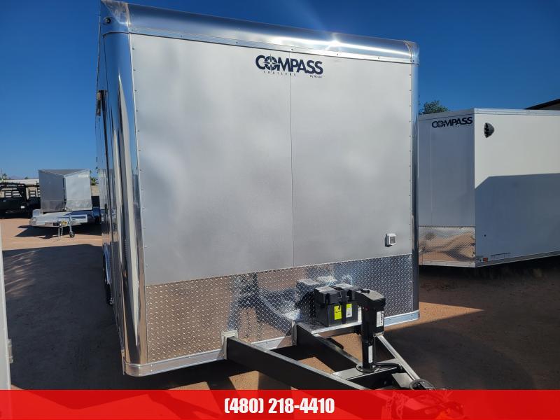 2024 Compass 22X8.5 CANYON FT BULLNOSE RACE, SILVER, RD Cargo / Enclosed Trailer in Mesa, AZ ...