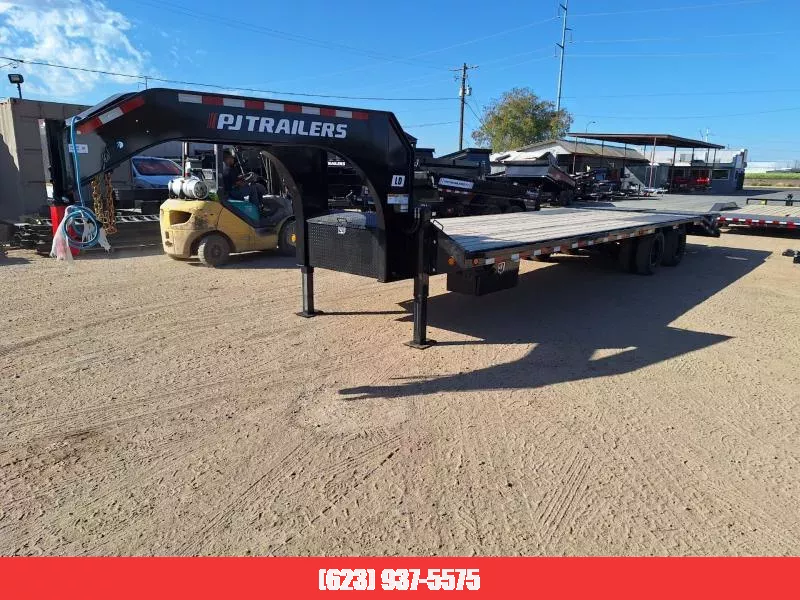 2026 PJ Trailers 30' Gooseneck Low-Pro Flatdeck with Duals, 25K GVWR ...