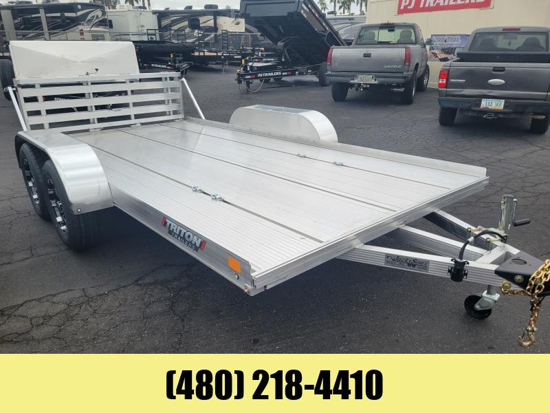 2024 Triton 81x14 Aluminum Utility Trailer | Flatbed, Dump, Utility and ...