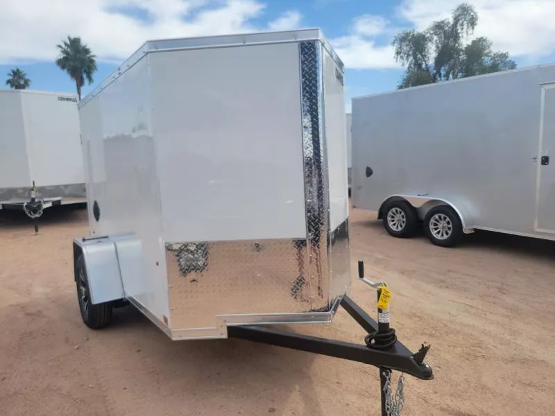 2025 Compass 08X5 Jasper SE Flat Top Sloped V-Nose 3K, White, RD Cargo ...