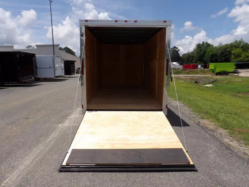 2025 All World Trailers 7x16 35K White Cargo / Enclosed Trailer in ...