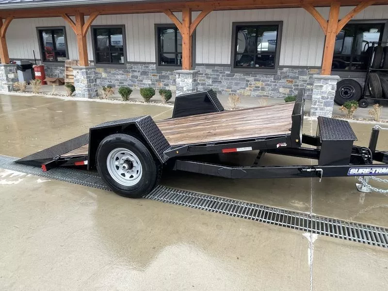 2025 Sure-Trac 78"x12' 7800# GVW Tilt Equipment Trailer Scissor Hauler ...