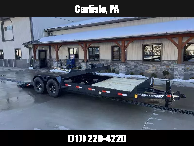 2026 Hillcrest Trailers 7x22 Gravity Tilt Equipment Trailer 16000 GVW ...