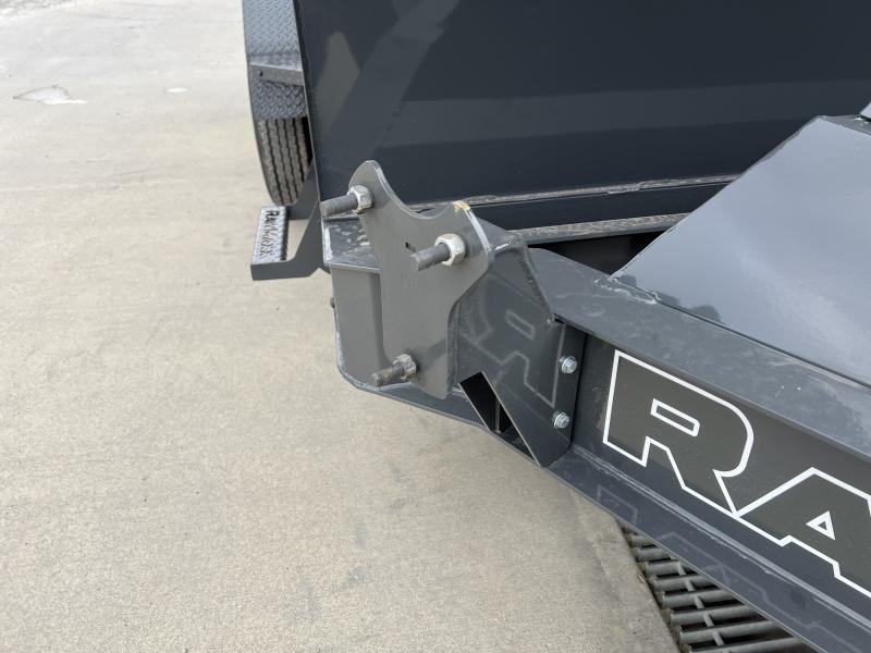 2025 RawMaxx 7x14' GDX Knight Dump Trailer 14000# GVW * 8" I-BEAM FRAME ...