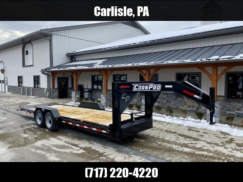 2022 Corn Pro 7x23' Gooseneck Power Tilt Equipment Trailer 16000# GVW ...