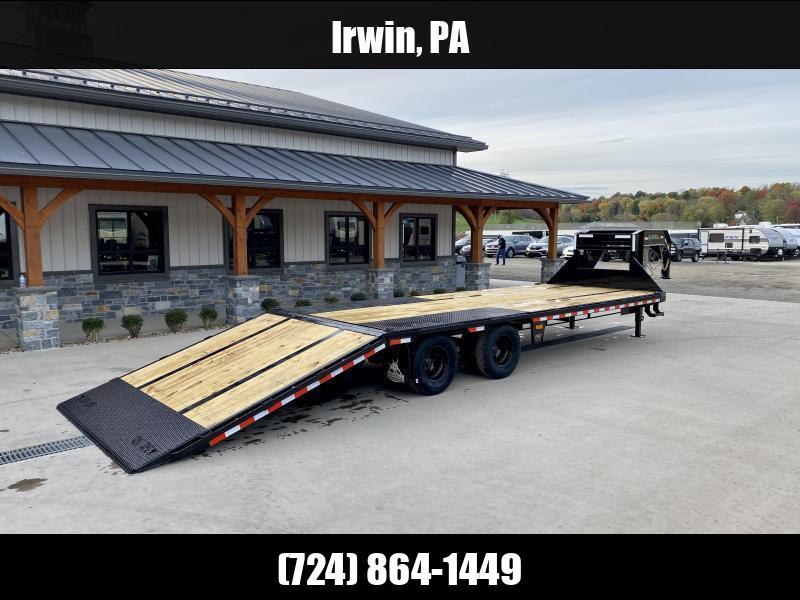 2023 Ironbull 102x28' Gooseneck Deckover Hydraulic Dovetail Trailer ...