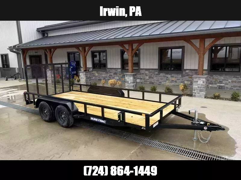 2026 Sure-Trac 7x16' Tube Top Utility Landscape Trailer 7000# GVW * 2 ...