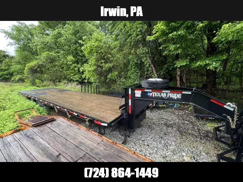 USED 2023 Texas Pride Trailers 102x30 Gooseneck Deckover Power Tilt ...