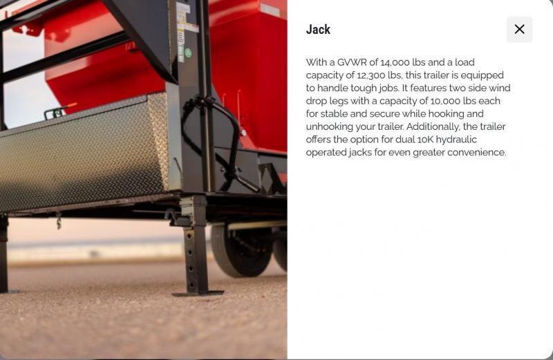 2025 RawMaxx 7x16' Gooseneck Rolloff Dump Trailer 14000# GVW * INCLUDES ...