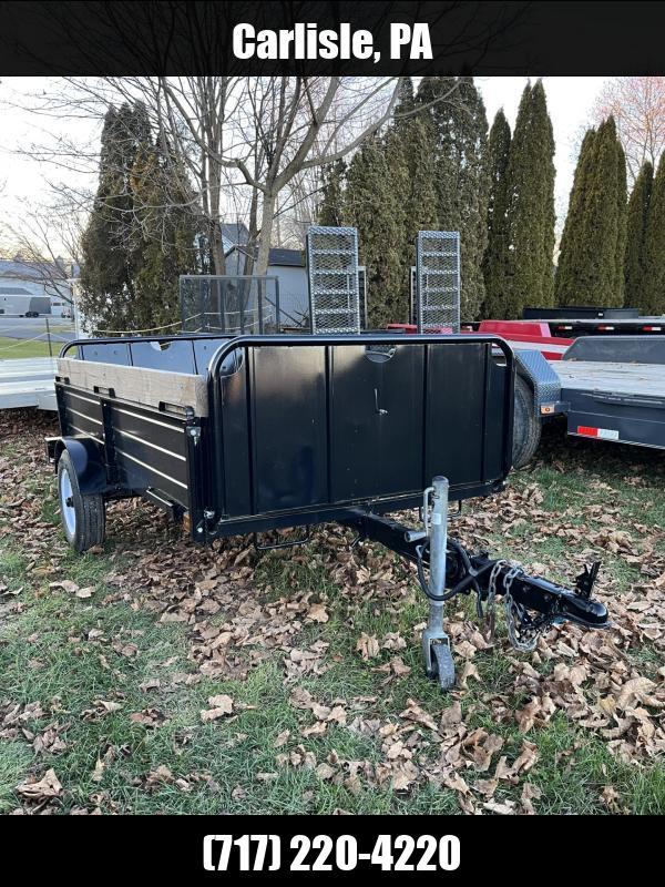 USED Snowbear 4.5x8' Solid High Side Utility Landscape Trailer 2090 ...