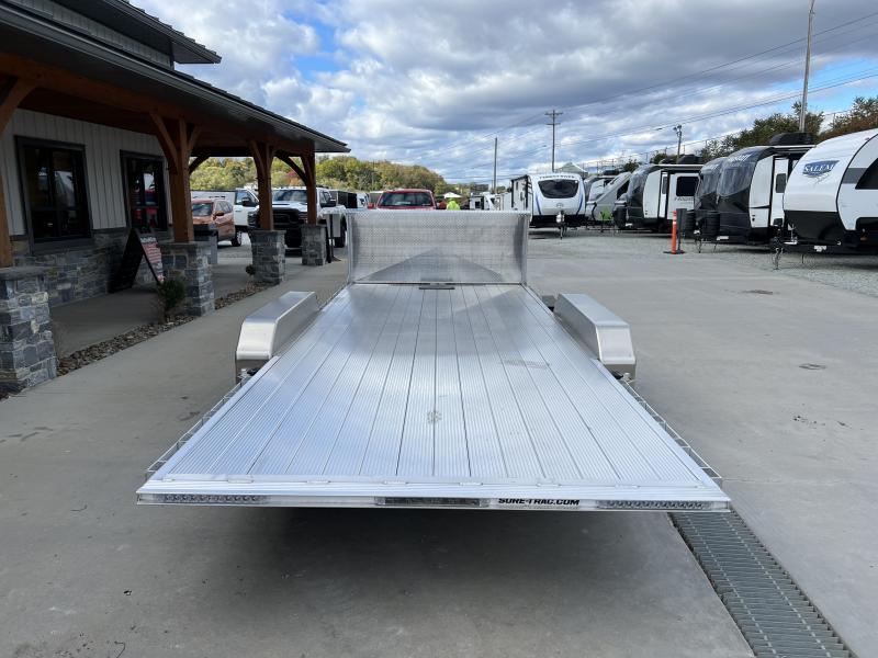 2024 Sure Trac 7x18' Aluminum Deluxe Power Tilt Car Hauler Trailer 7000 ...